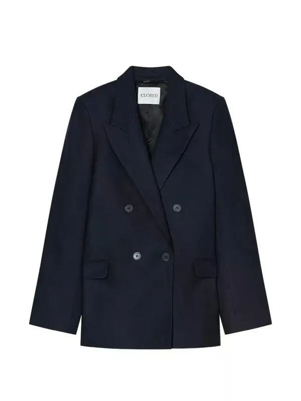 Closed Double-breasted Blazer - Blue