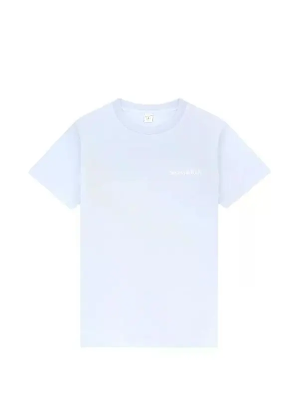 Sporty & Rich Health Is Wealth Logo-print T-shirt - Blue