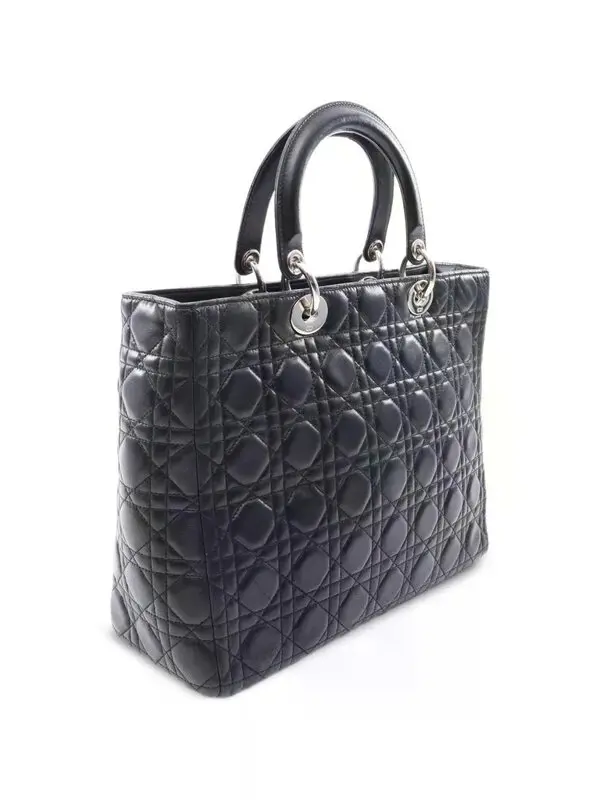 Dior 2000s Large Lady Cannage Two-way Handbag