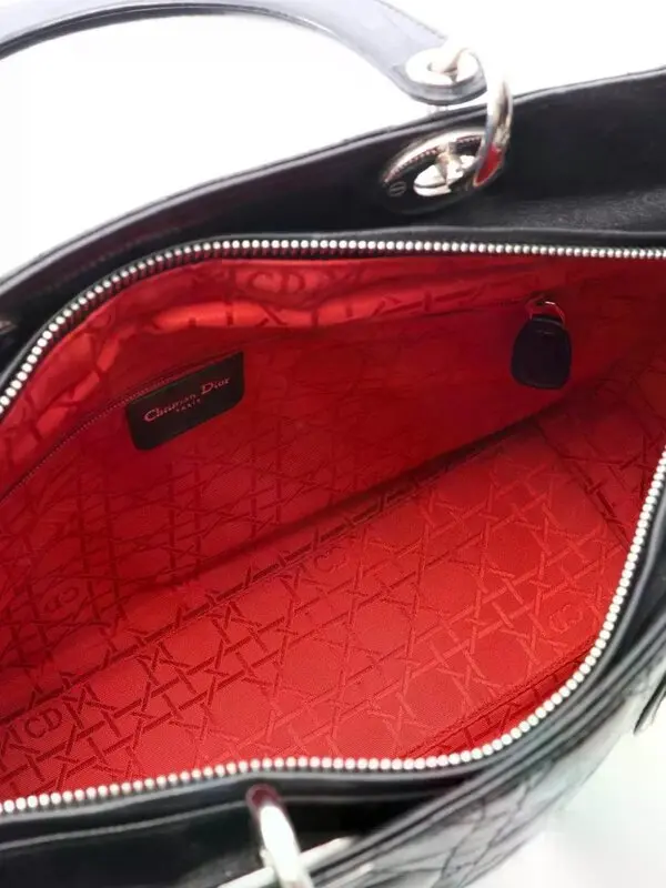 Dior 2000s Large Lady Cannage Two-way Handbag