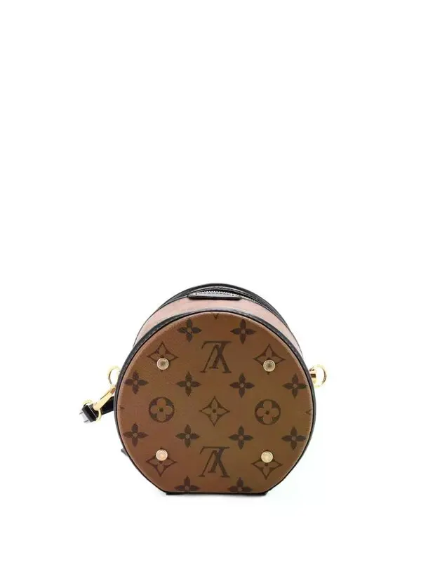 LOUIS VUITTON Cannes Handbag Reverse Monogram Canvas Satchel - Brown