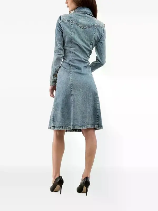 Moschino Button-up Long-sleeve Dress