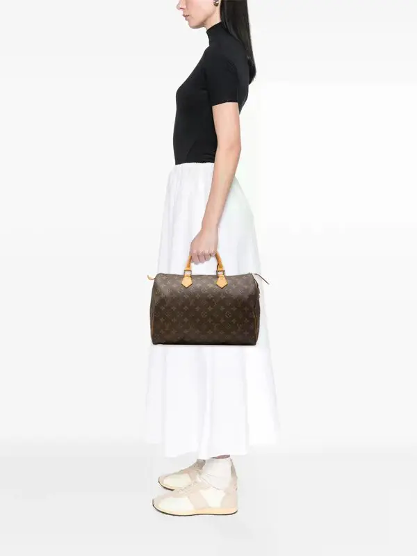 LOUIS VUITTON 2002 Monogram Speedy 35 Boston Bag