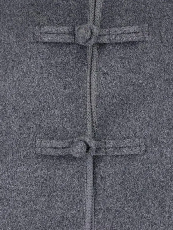 RÓHE Frog-fastening Wool-blend Jacket - Grey