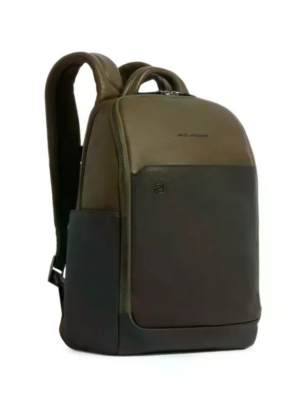 PIQUADRO Leather Laptop Backpack
