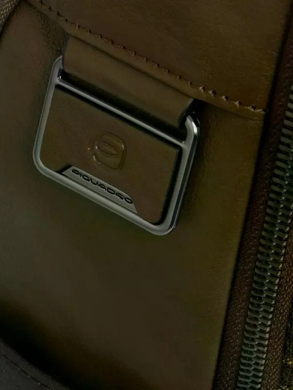 PIQUADRO Leather Laptop Backpack
