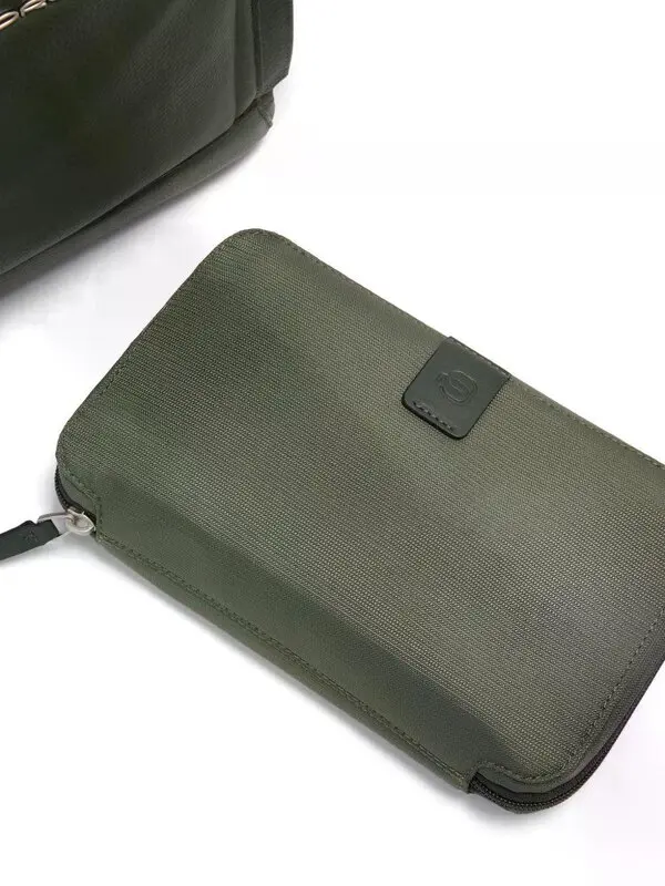 PIQUADRO Buckle-fastening Leather Backpack