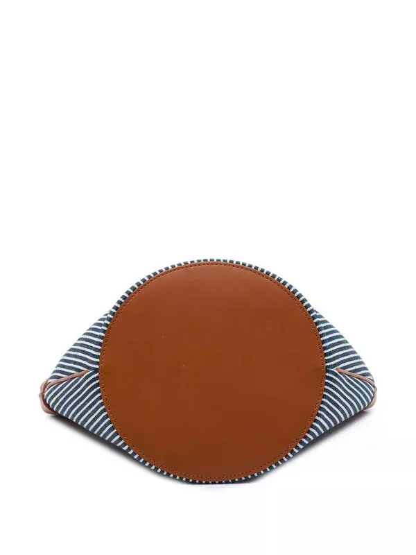 Celine 2019 Striped Canvas Crecy Bucket Bag Crossbody Bag