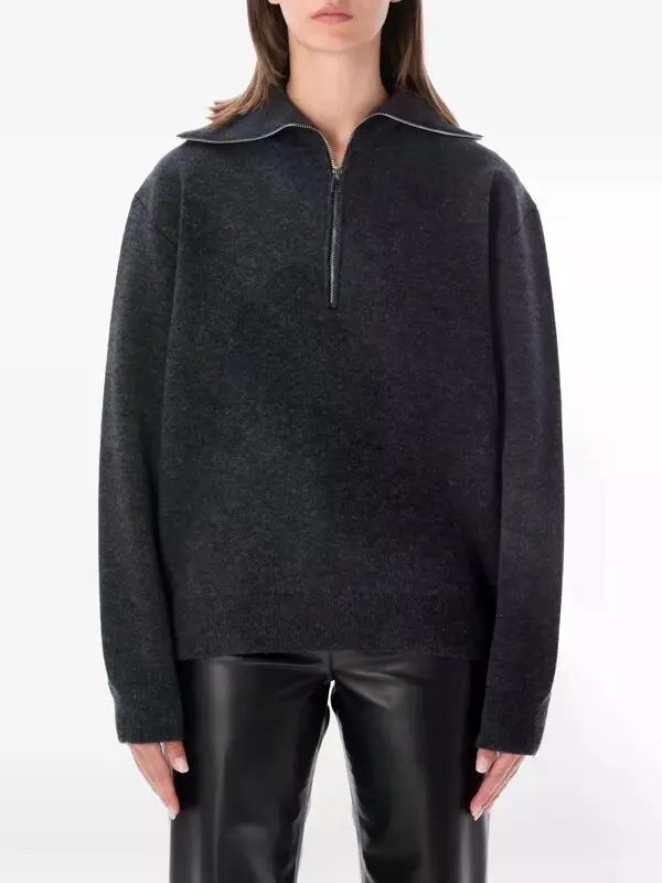 RÓHE Quarter-zip Knitted Sweatshirt