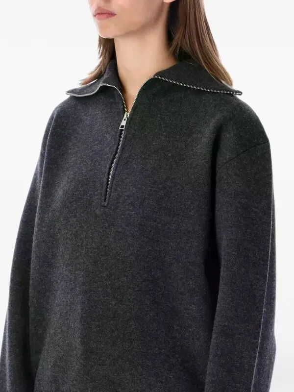 RÓHE Quarter-zip Knitted Sweatshirt