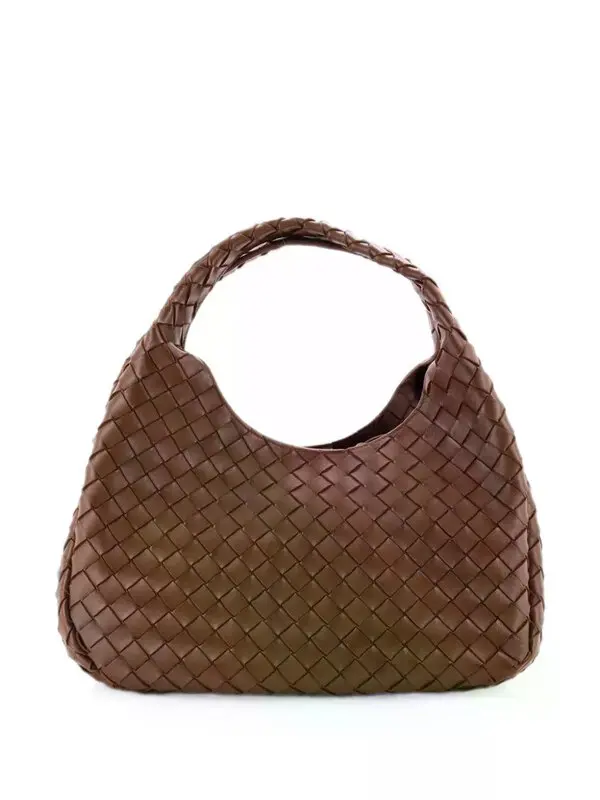 Bottega Veneta Campana Nm Intrecciato Leather Medium Hobo Bag - Brown