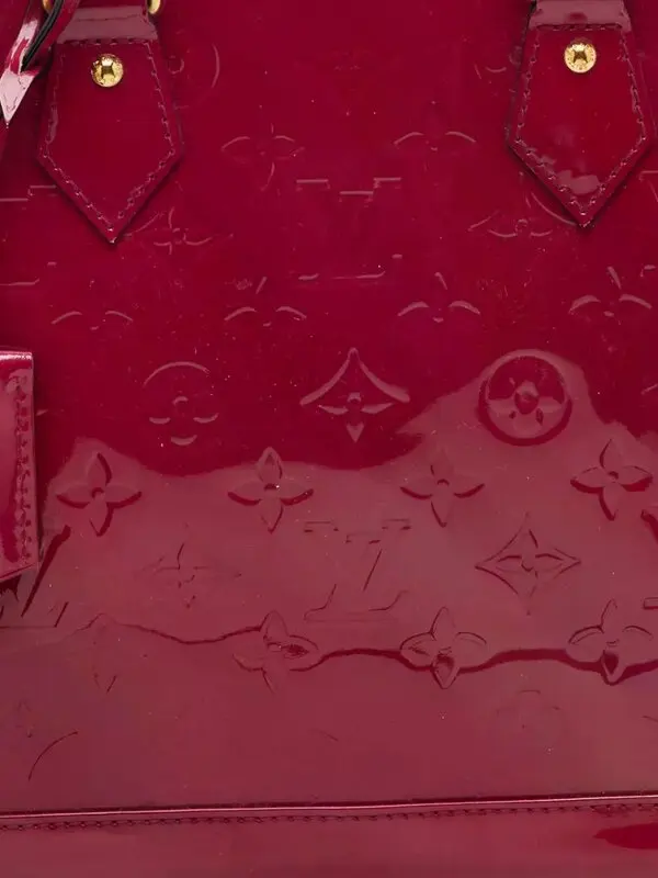 LOUIS VUITTON 2013 Pm Alma Monogram Vernis Tote Bag