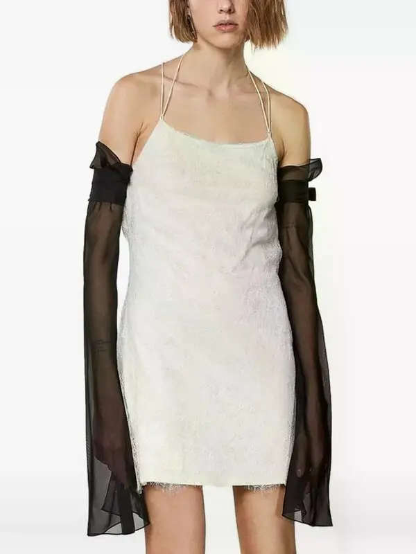Patrizia Pepe Open-back Mini Dress - White