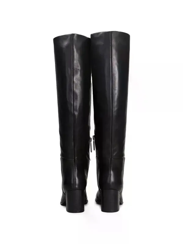 BIBI LOU Biarritz Booties Knee-high Leather Boots - Black