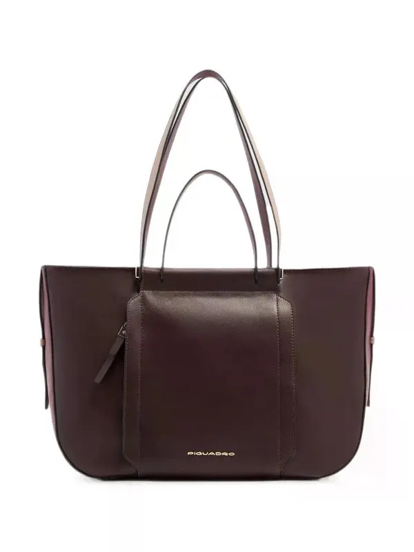 PIQUADRO Logo-plaque Tote Bag - Red