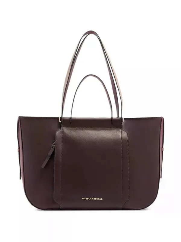PIQUADRO Logo-plaque Tote Bag - Red