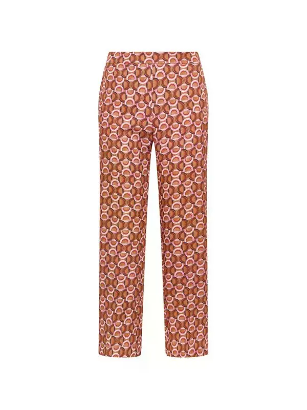 Malìparmi Chain-print Bootcut Trousers