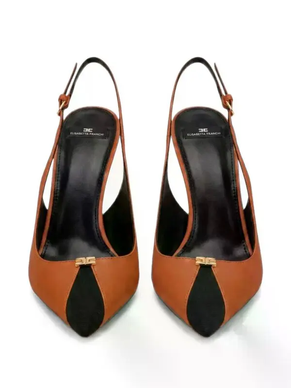 Elisabetta Franchi Bicolour Slingback Pumps