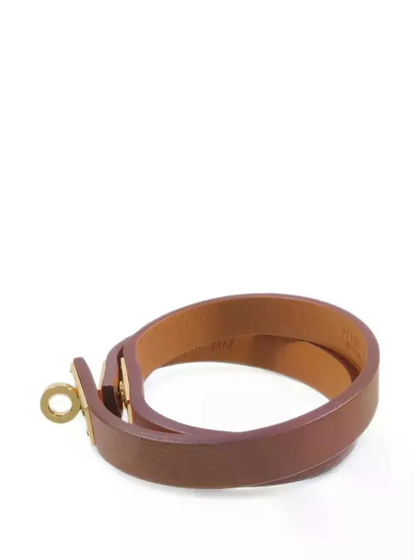 Hermès 2021 Kelly Double Tour Leather Bracelet