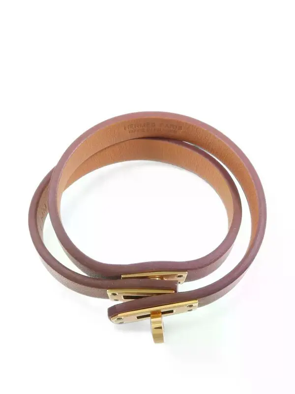 Hermès 2021 Kelly Double Tour Leather Bracelet