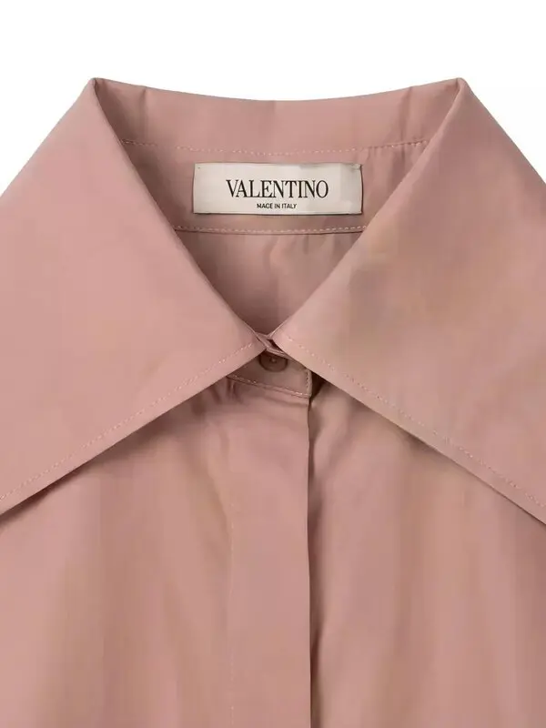 Valentino Garavani Pleated Drawstring-hem Shirt