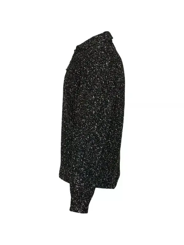 ERNEST W. BAKER Tweed Half-zip Sweater