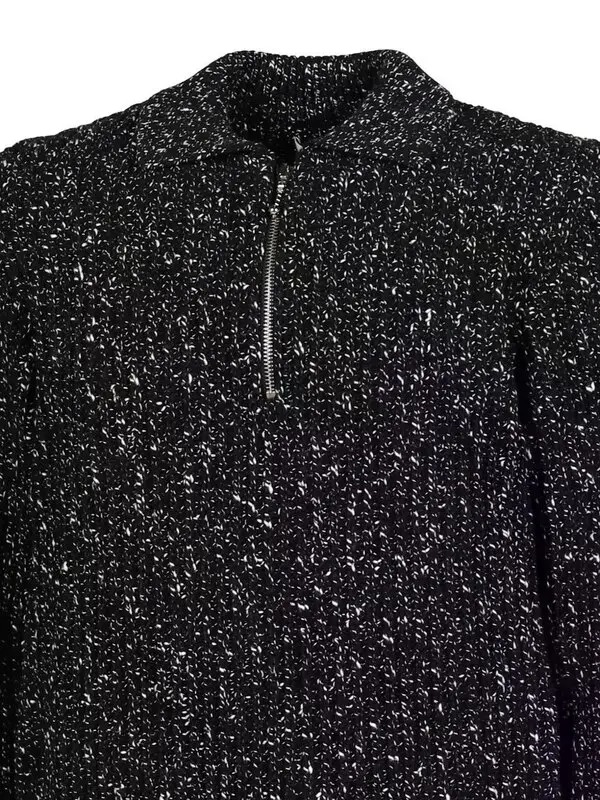 ERNEST W. BAKER Tweed Half-zip Sweater