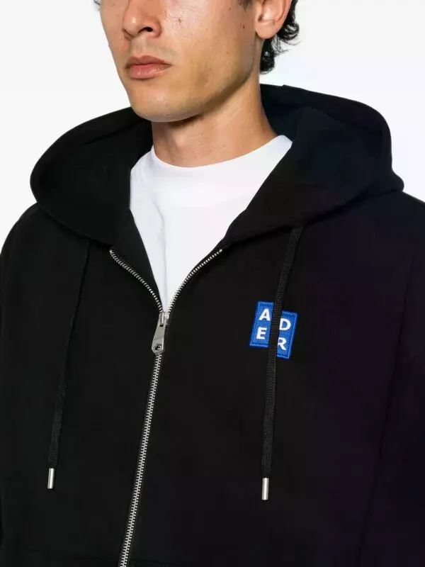 ADER ERROR Logo-patch Zip-up Hoodie