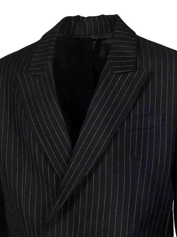 ERNEST W. BAKER Double-breasted Pinstripe Blazer