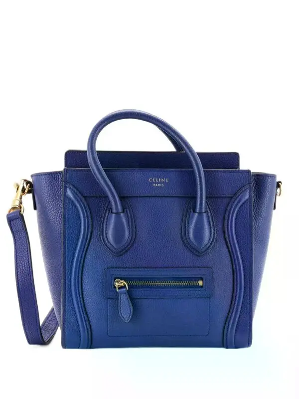 Celine Luggage Bag Grainy Leather Nano Crossbody Bag