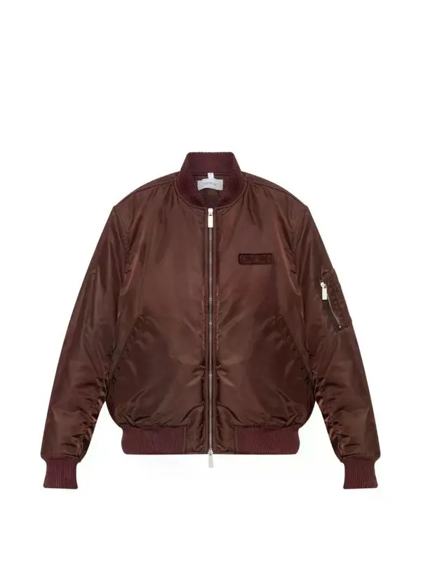 Off-White Logo-patch Bomber Jacket
