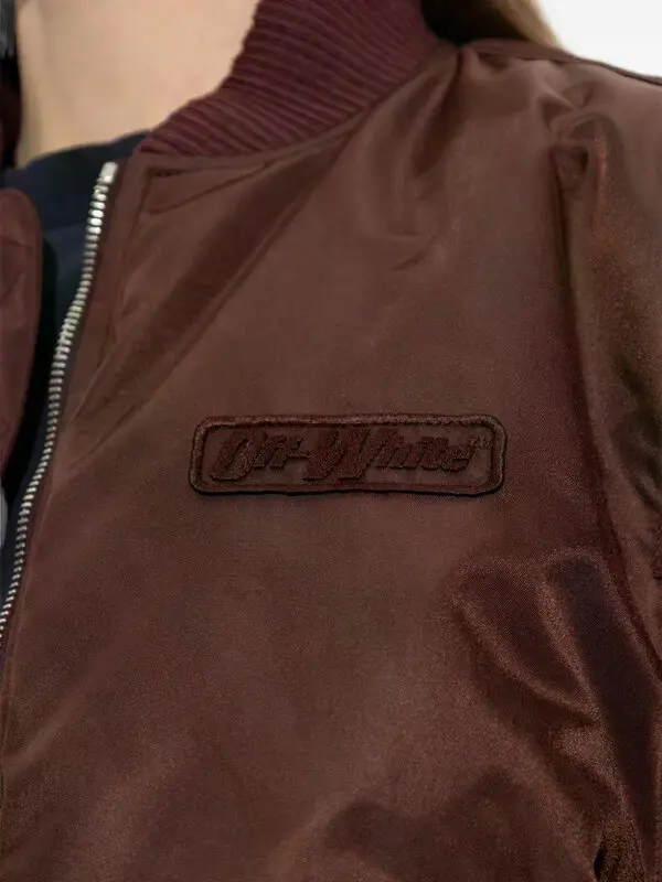Off-White Logo-patch Bomber Jacket