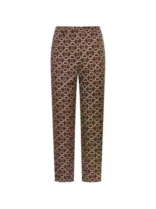 Malìparmi Graphic Orbit Chain-print Trousers
