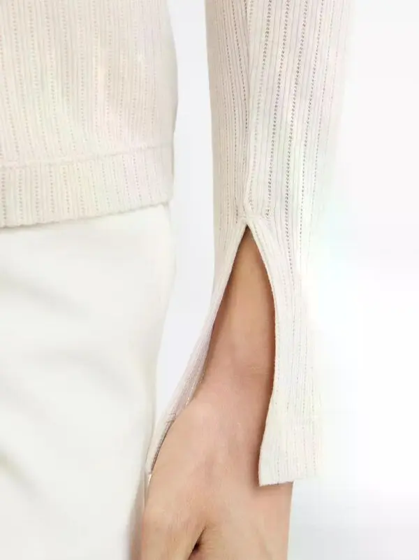Marc O'polo Ribbed Slit-cuff Cardigan