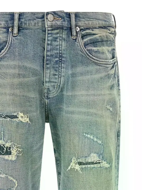 PURPLE BRAND P005 Distressed-effect Jeans