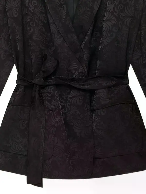 Malìparmi Damask-jacquard Wrap Blazer