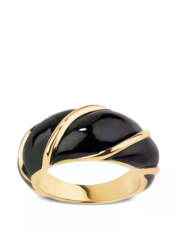AURÉLIE BIDERMANN Diana Black Ring - Gold