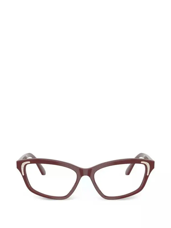 SWAROVSKI Crystal-embellished Cat-eye Glasses - Red