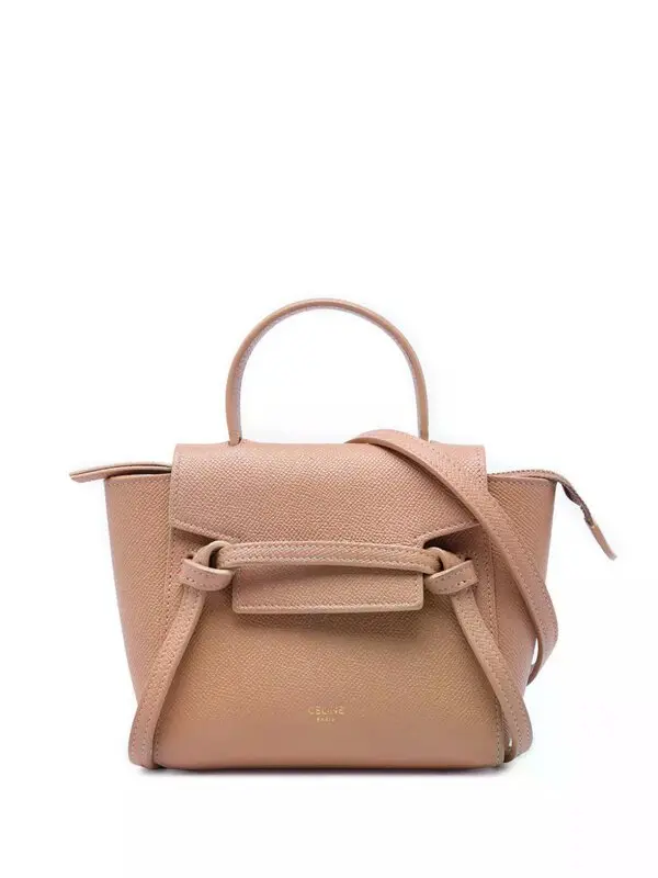 Celine 2020 Pico Grained Calfskin Belt Bag Satchel - Brown