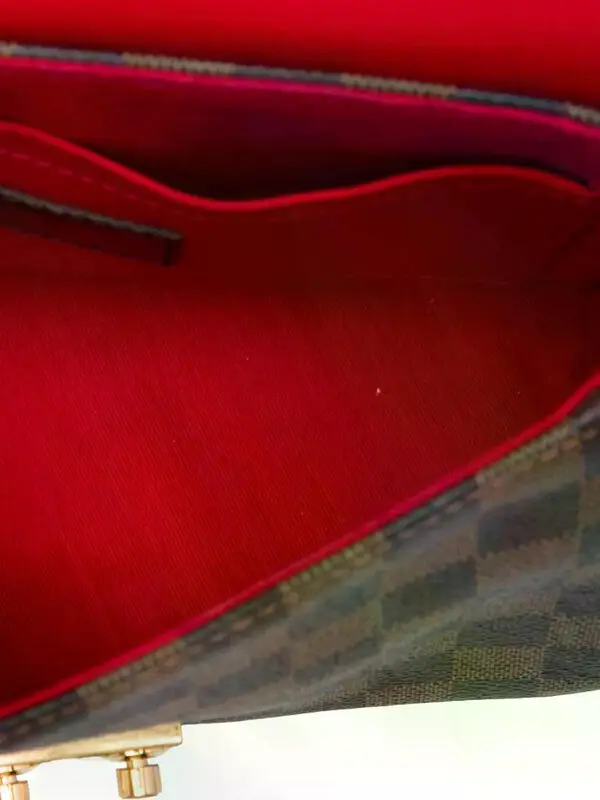 LOUIS VUITTON 2018 Damier Ebene Croisette Satchel