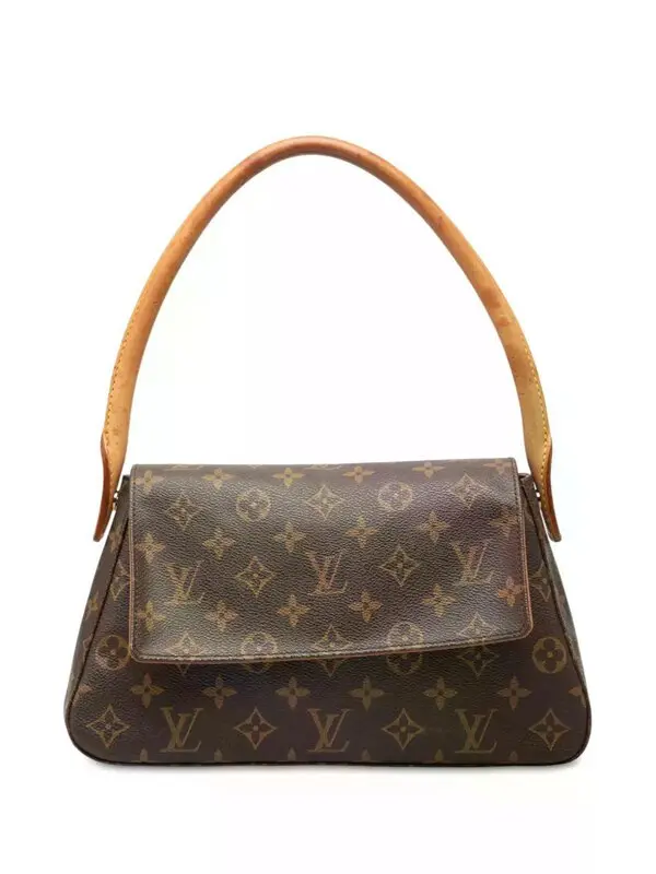 LOUIS VUITTON 2002 Monogram Mini Looping Shoulder Bag - Brown