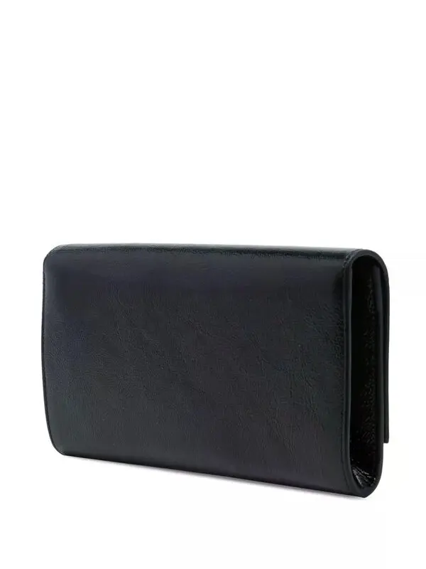 Saint Laurent 1991 Patent Belle Du Jour Clutch Bag - Black