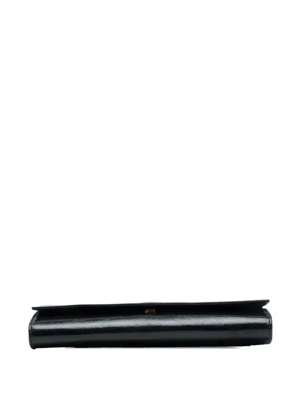 Saint Laurent 1991 Patent Belle Du Jour Clutch Bag - Black
