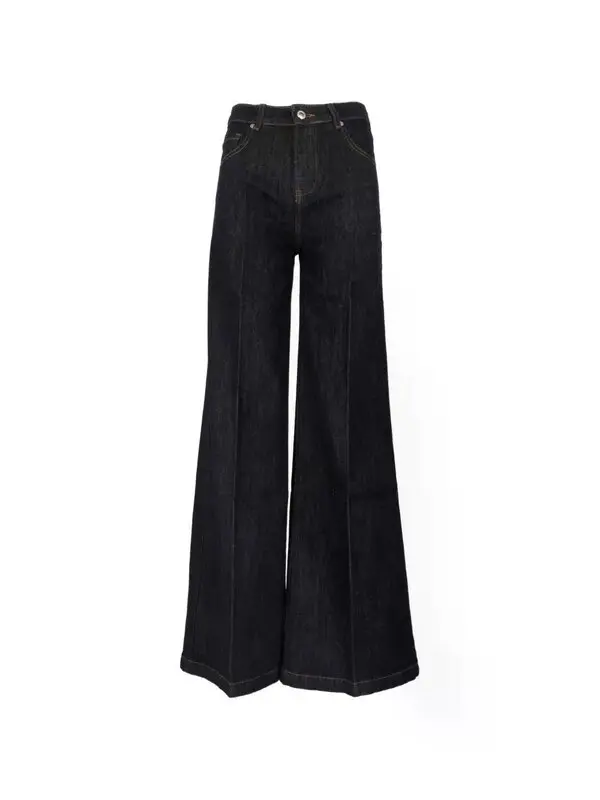 Ermanno Scervino Pressed-crease Wide-leg Jeans
