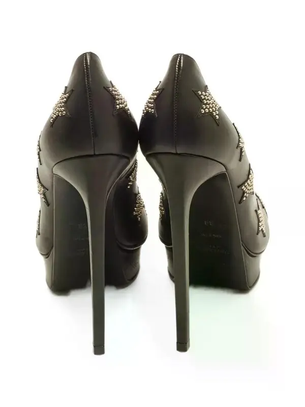 Saint Laurent Paris Janis Studded Platform Pumps