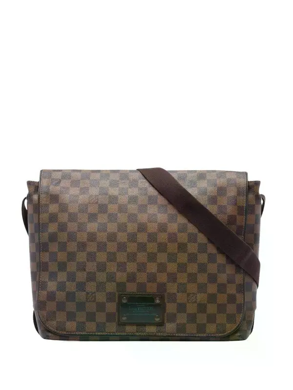 LOUIS VUITTON 2011 Damier Ebene Brooklyn Gm Crossbody Bag