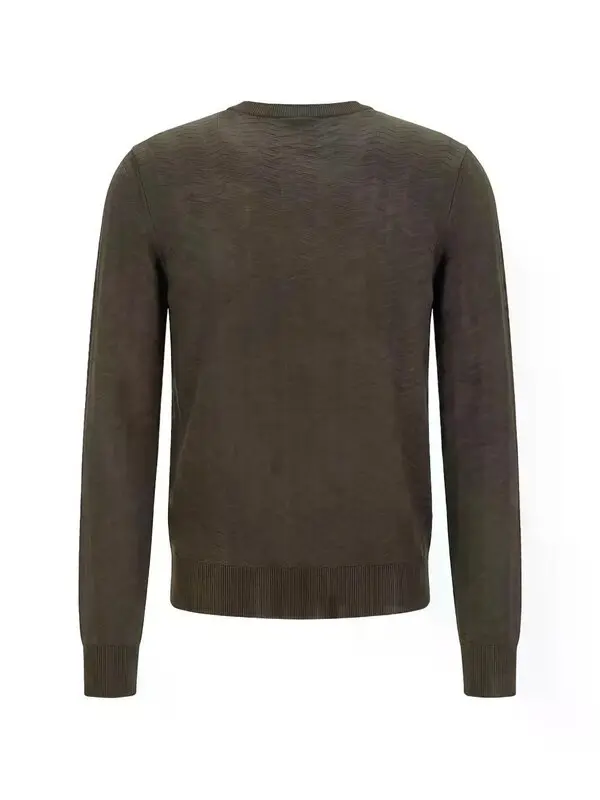 BOSS Chevron-patterned Crew-neck Sweater