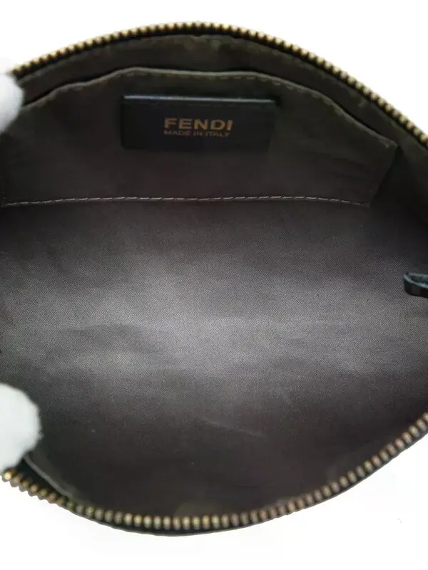 Fendi 2000-2010 Studded Spalmati Chain Pochette Shoulder Bag