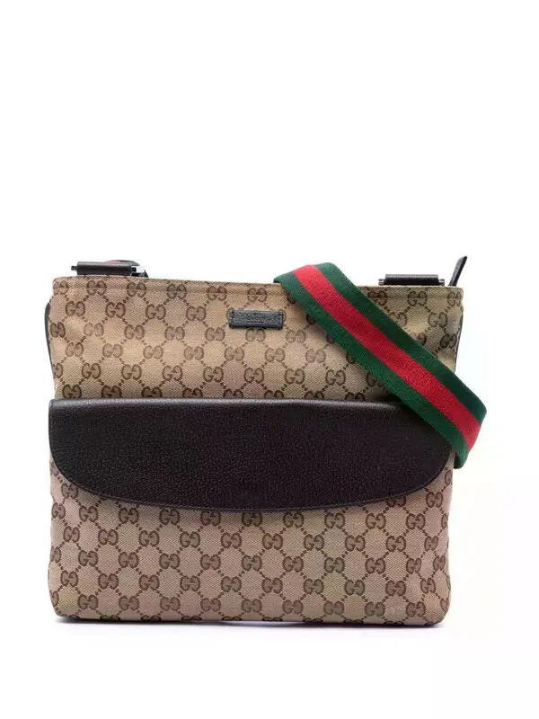 Gucci 2016-2026 Gg Canvas Web Crossbody Bag