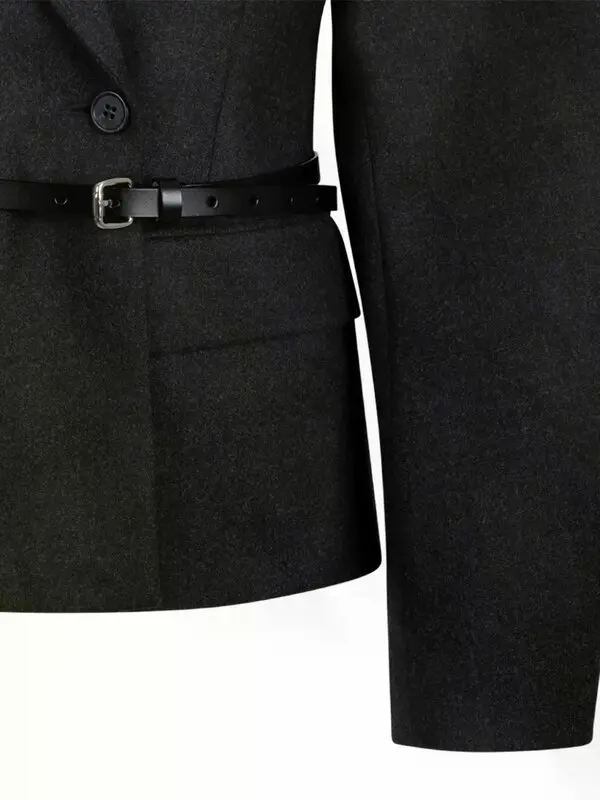 P.a.r.o.s.h Belted Puff-sleeve Blazer
